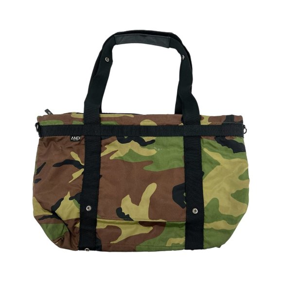 Andi | Bags | Andi Green Camouflage Large Tote Silver Hardware | Poshmark